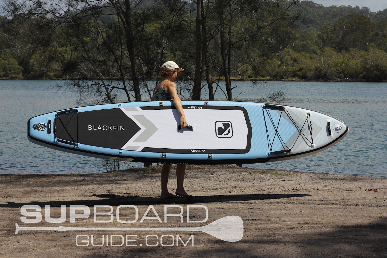 BLACKFIN Model V 12'6" Inflatable SUP Review | SupBoardGuide.com